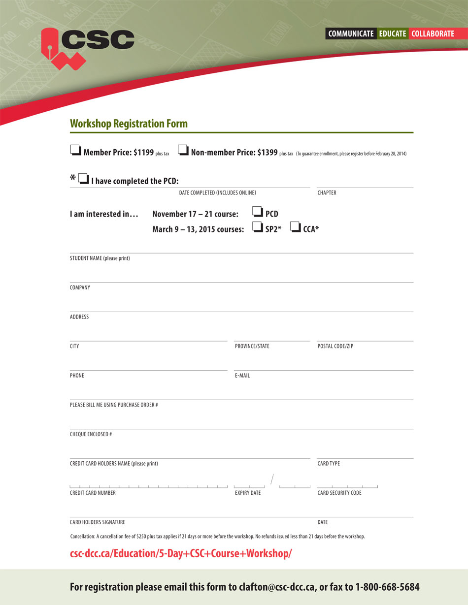 In Just 5 Days you can complete CSC's PCD, SP2 or CCA Course!