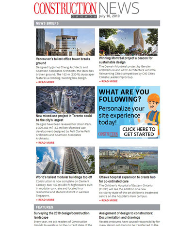 Newsletters - Construction Canada