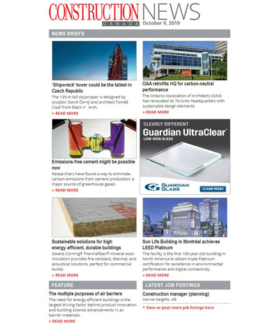 Newsletters - Construction Canada
