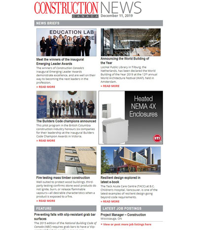 Newsletters - Construction Canada