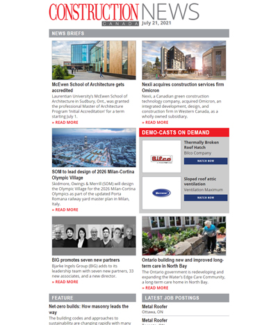 Newsletters - Construction Canada