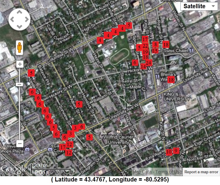 Waterloo ICF Map RED - Construction Canada