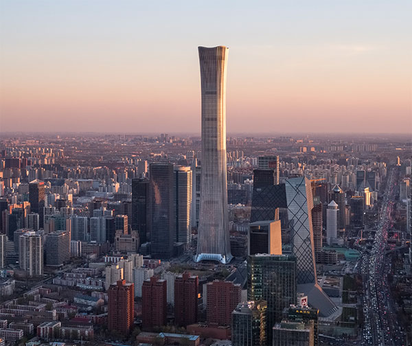 The vase-like form of CITIC Tower - Construction Canada