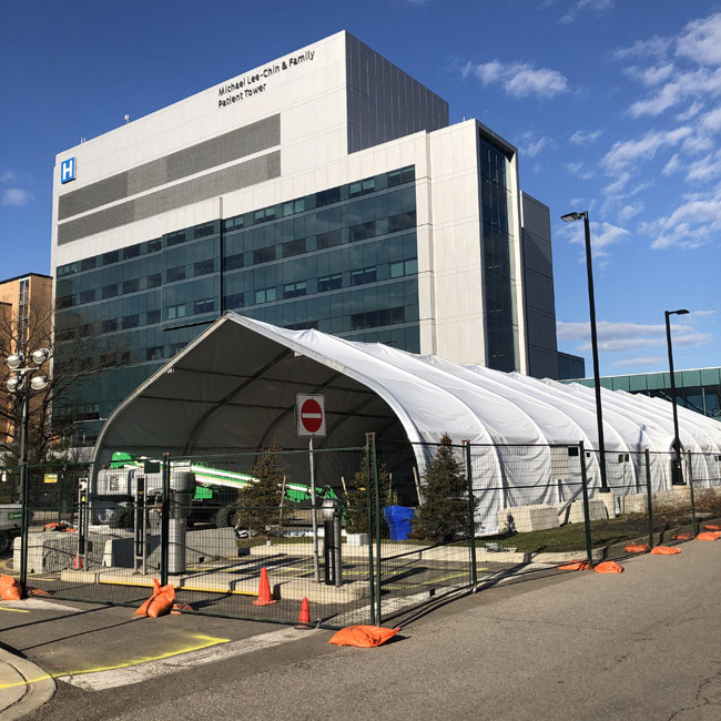 Ontario hospital building temporary modular structure to increase ...