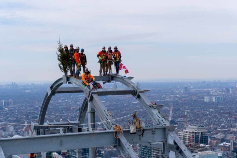 PCL, partners celebrate topping off downtown Toronto’s modern landmark ...