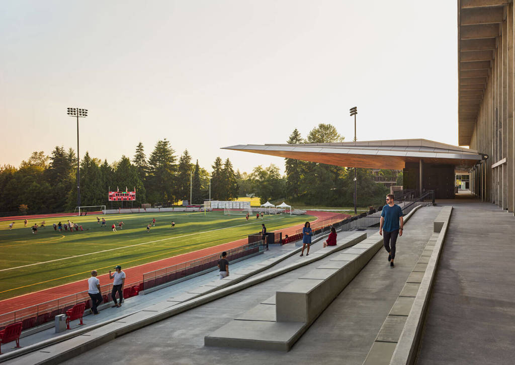 Design ingenuity: SFU Stadium’s ‘floating’ mass timber canopy - Construction Canada