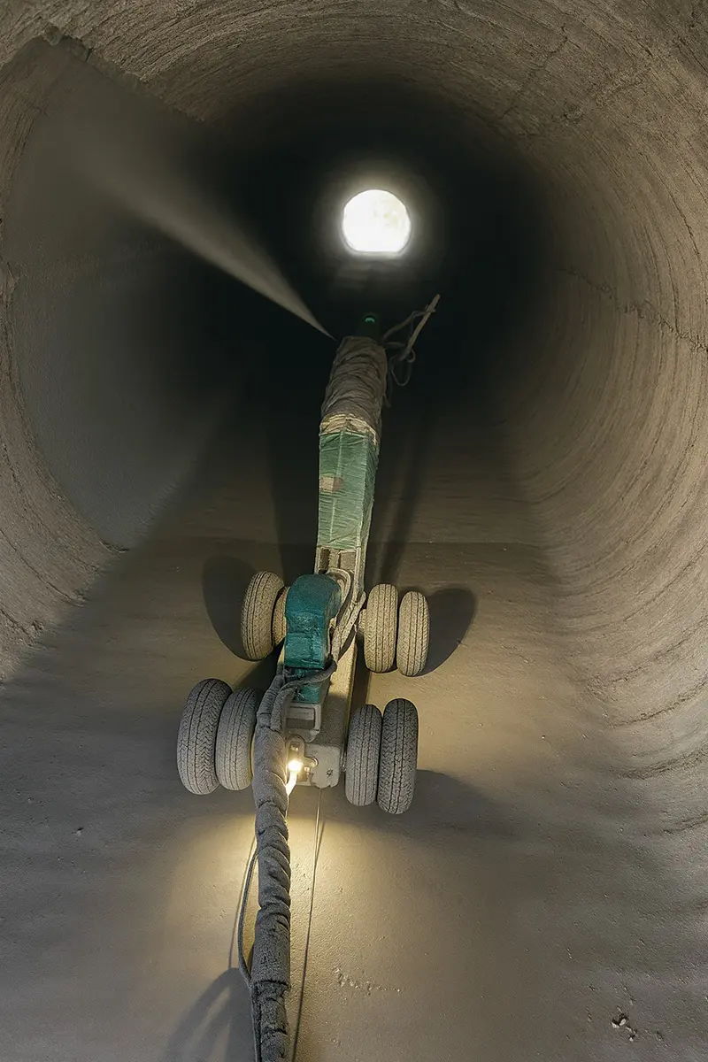 Sewer lining_robotic arm - Construction Canada